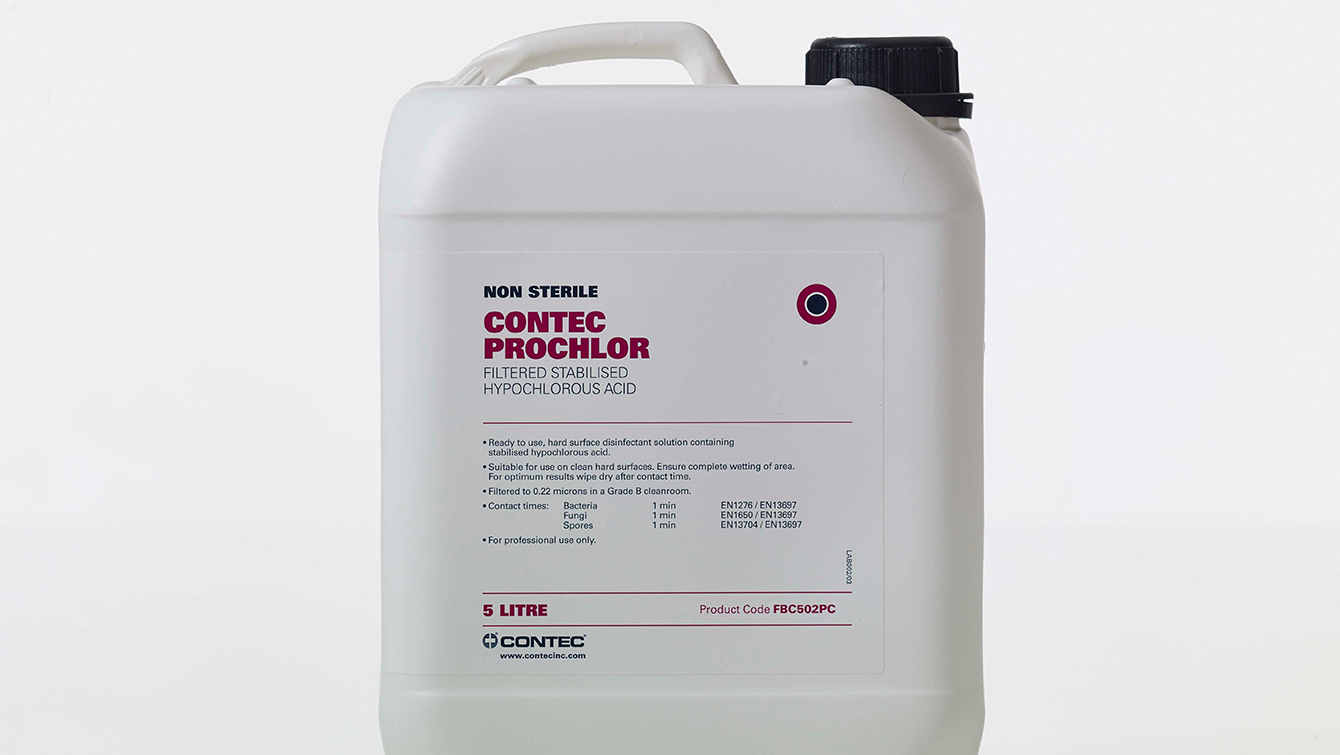 Contec ProChlor, 5L (2x5L) capped [FBC502PC] – Clean Room Solutions